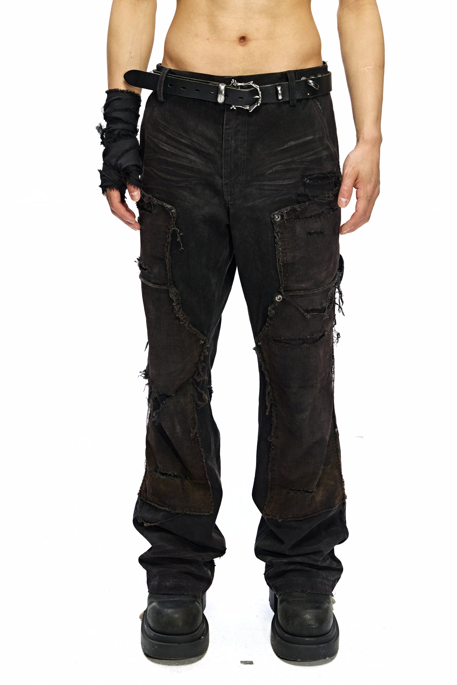 Mesmer Aged Distressed Logger Pants – D5OVE